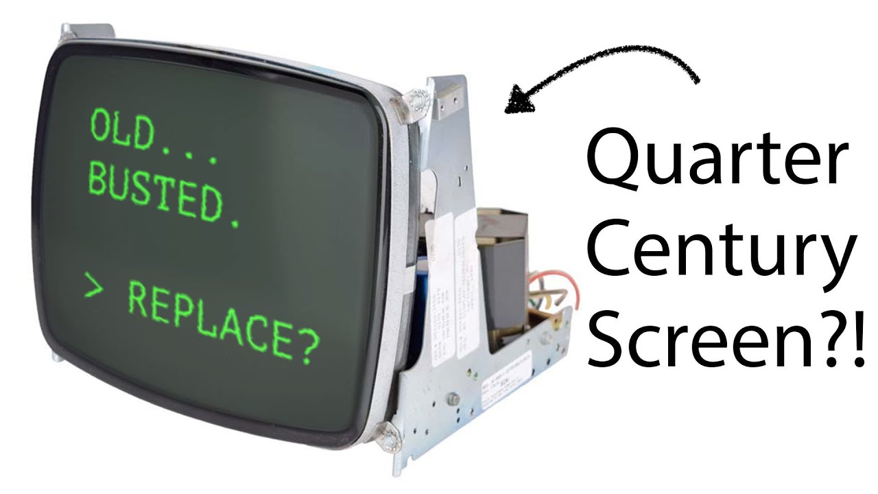 Replacing a 25 year old CNC screen! - YouTube