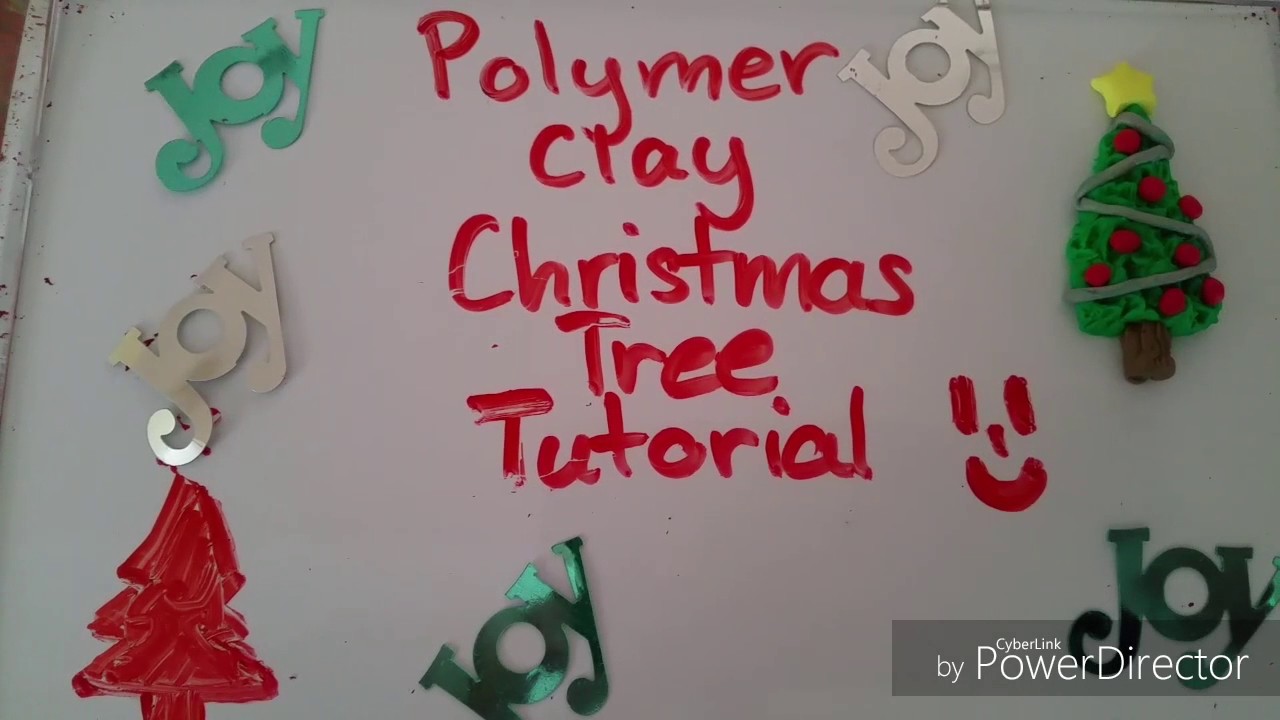 POLYMER CLAY CHRISTMAS TREE TUTORIAL - YouTube