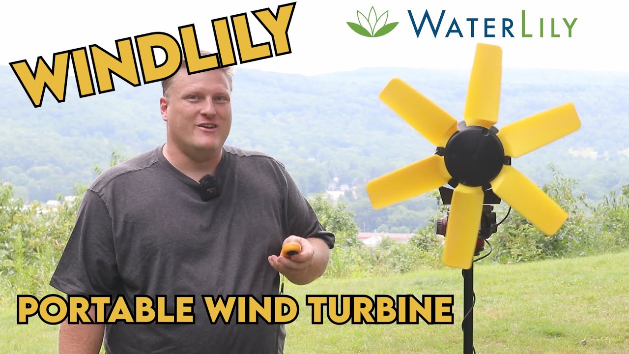 Windlily, A Portable Wind Turbine Accessory For Waterily - YouTube