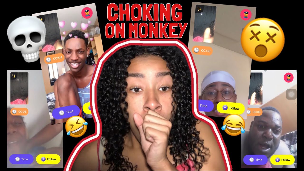 CHOKING PRANK ON THE MONKEY APP😵 - YouTube