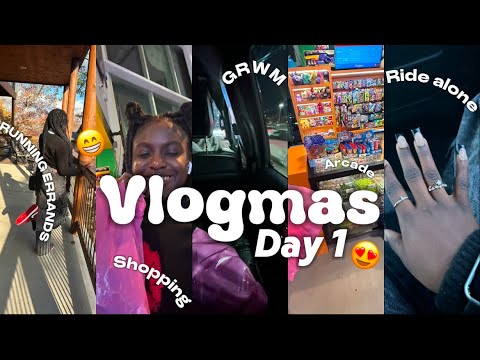 Vlogmas day 1 ️ (shopping + arcade ) 🎀 - YouTube