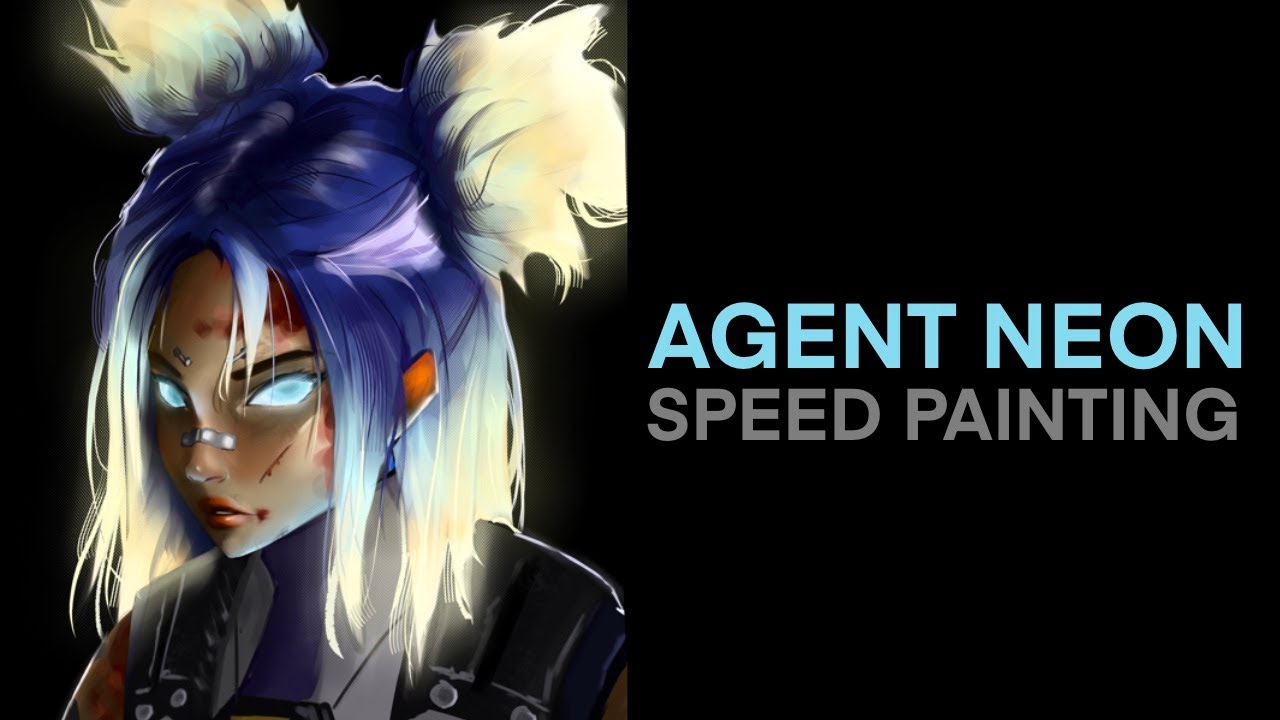 Agent Neon Drawing | Speed Painting | Valorant | Clip Studio Paint ...