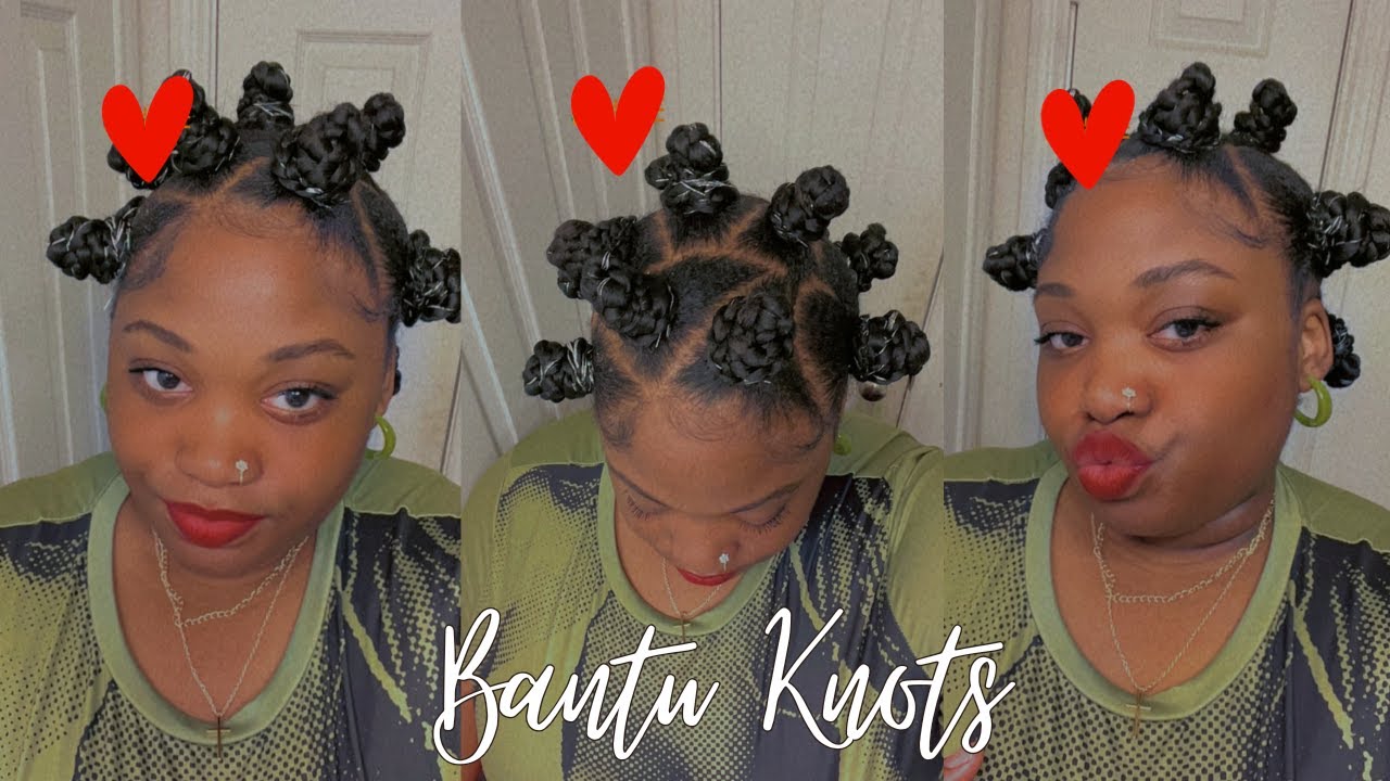 BANTU KNOTS | PROTECTIVE HAIRSTYLE ON 4C HAIR - YouTube