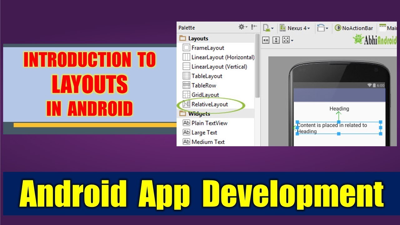 Introduction to Layouts in Android Application Development - YouTube