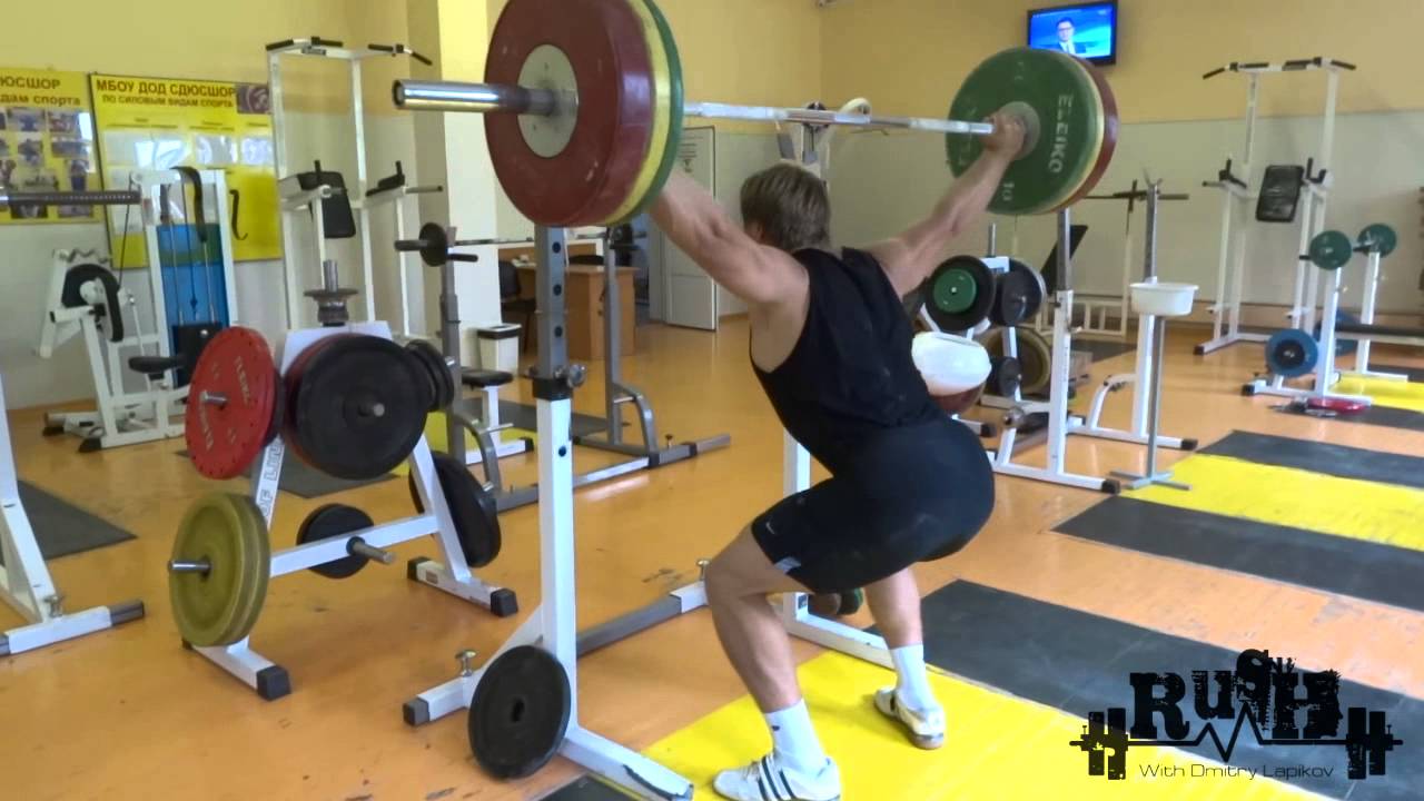 Dmitry Lapikov weightlifting training 28.08.15 preparatory period - YouTube
