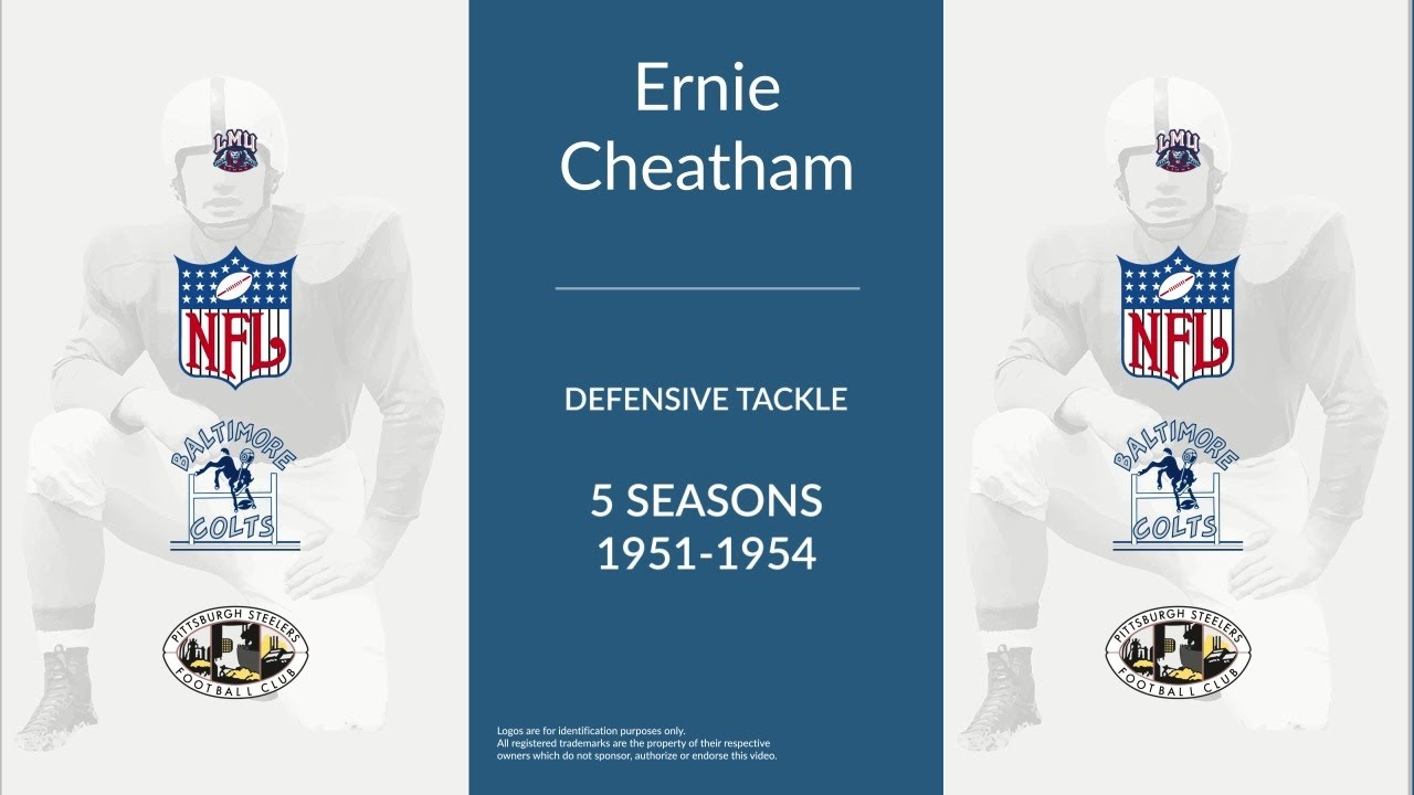 Ernie Cheatham: Football Defensive Tackle - YouTube