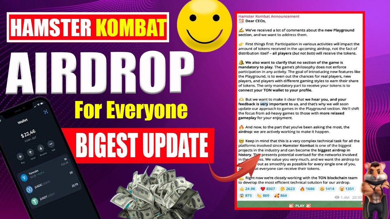 Hamster Kombat Bigest Update | Airdrop Sab Ko Mily Ga 🥳 | Hamster ...
