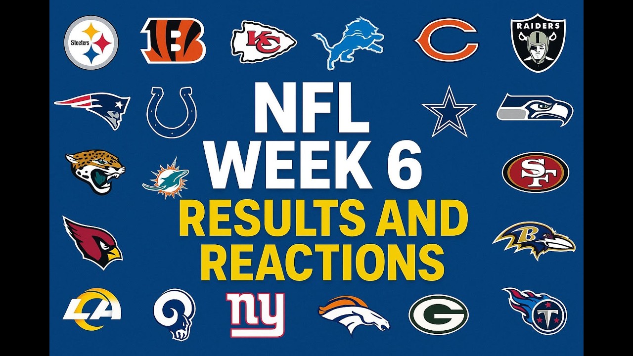 NFL WEEK SIX RESULTS AND REACTIONS! - YouTube