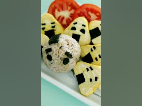 주먹밥쿵야와 계란말이 101 #캐릭터도시락 #주먹밥만들기 #lunchboxforhusband #lunchboxrecipes # ...