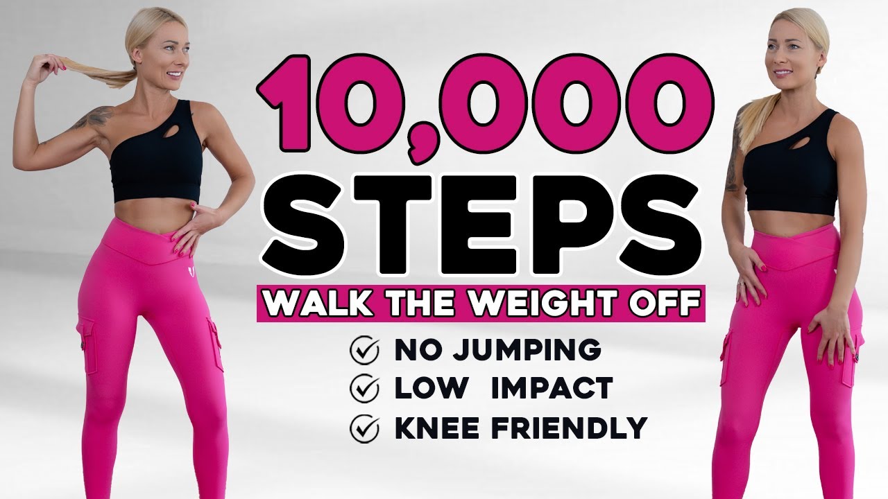 10000 STEPS WALKING WORKOUT | 10K Steps Challenge! 1 Hour Fat Burning ...