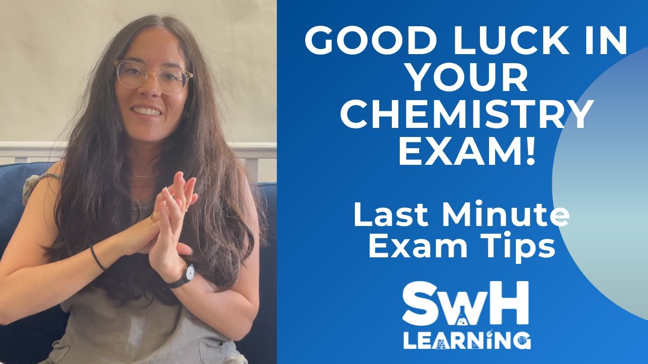 Last Minute GCSE & IGCSE Chemistry Exam Tips | Good Luck In Your Exams ...
