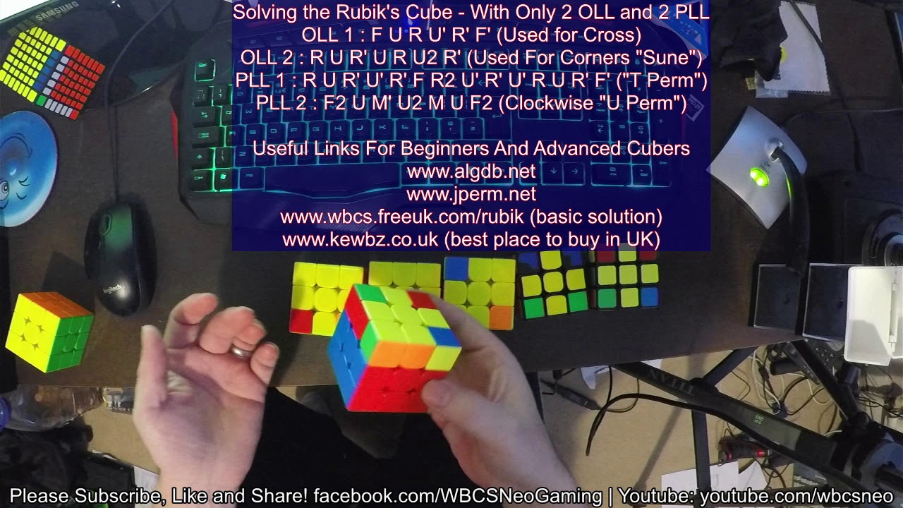 Rubik Cubing - Solving the Final Layer - With Only 2 OLL / 2 PLL Algs ...