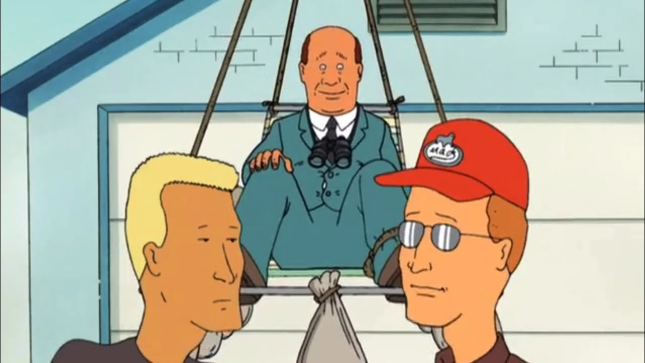 King of the Hill - Bill gets airlifted by a balloon - YouTube