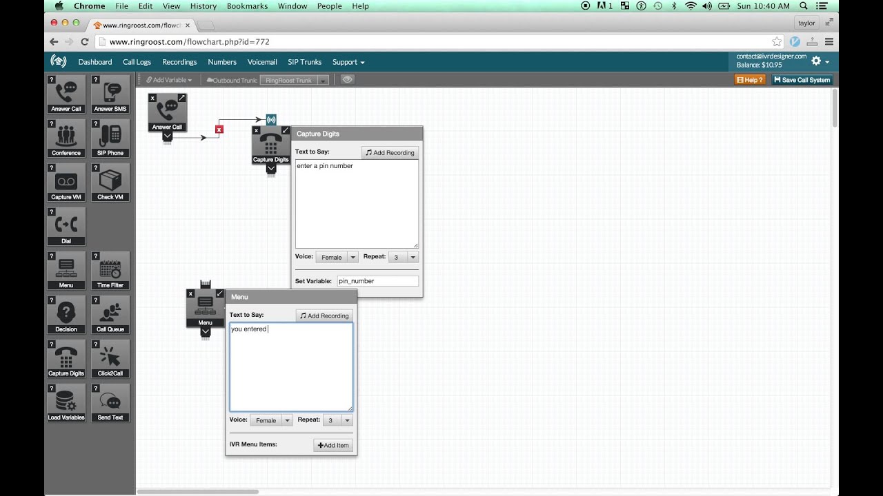 Capture Digits Control | RingRoost - YouTube