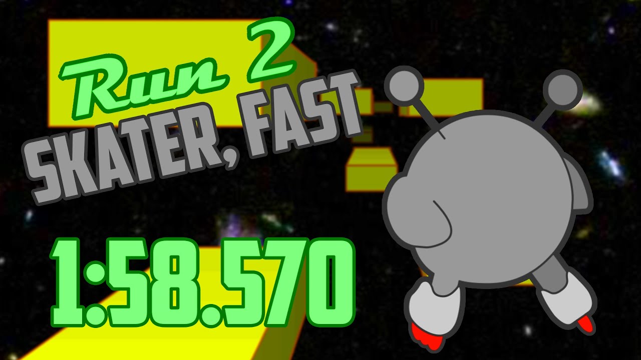 [1:58.570] Run 2 Speedrun - Skater Levels (Fast, No Double Jumps) - YouTube