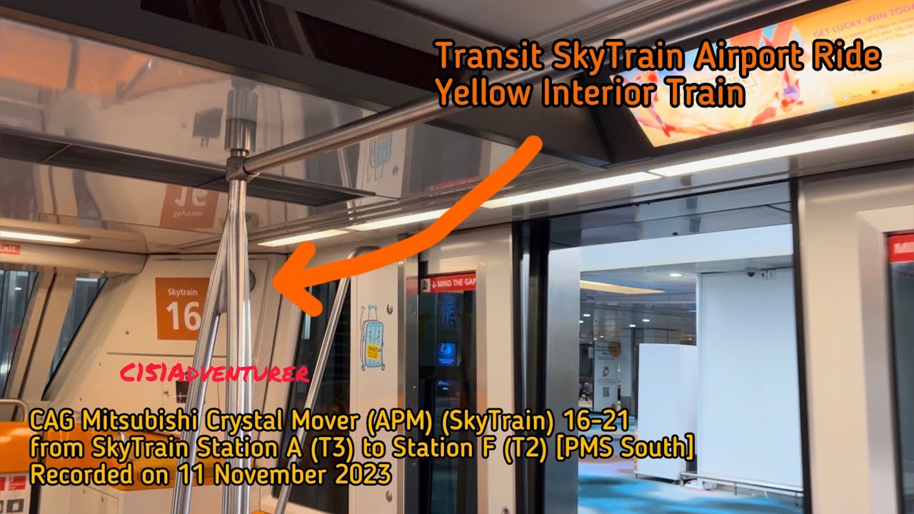 [Transit Skytrain at 🌙] CGA Mitsubishi Crystal Mover 16-21 Ride from ...