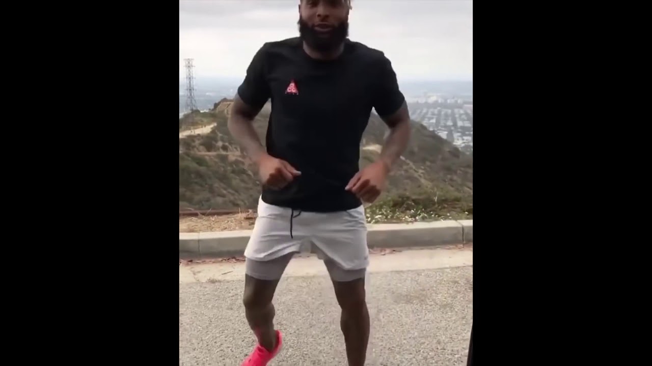 Odell dancing the shiggy!! - YouTube