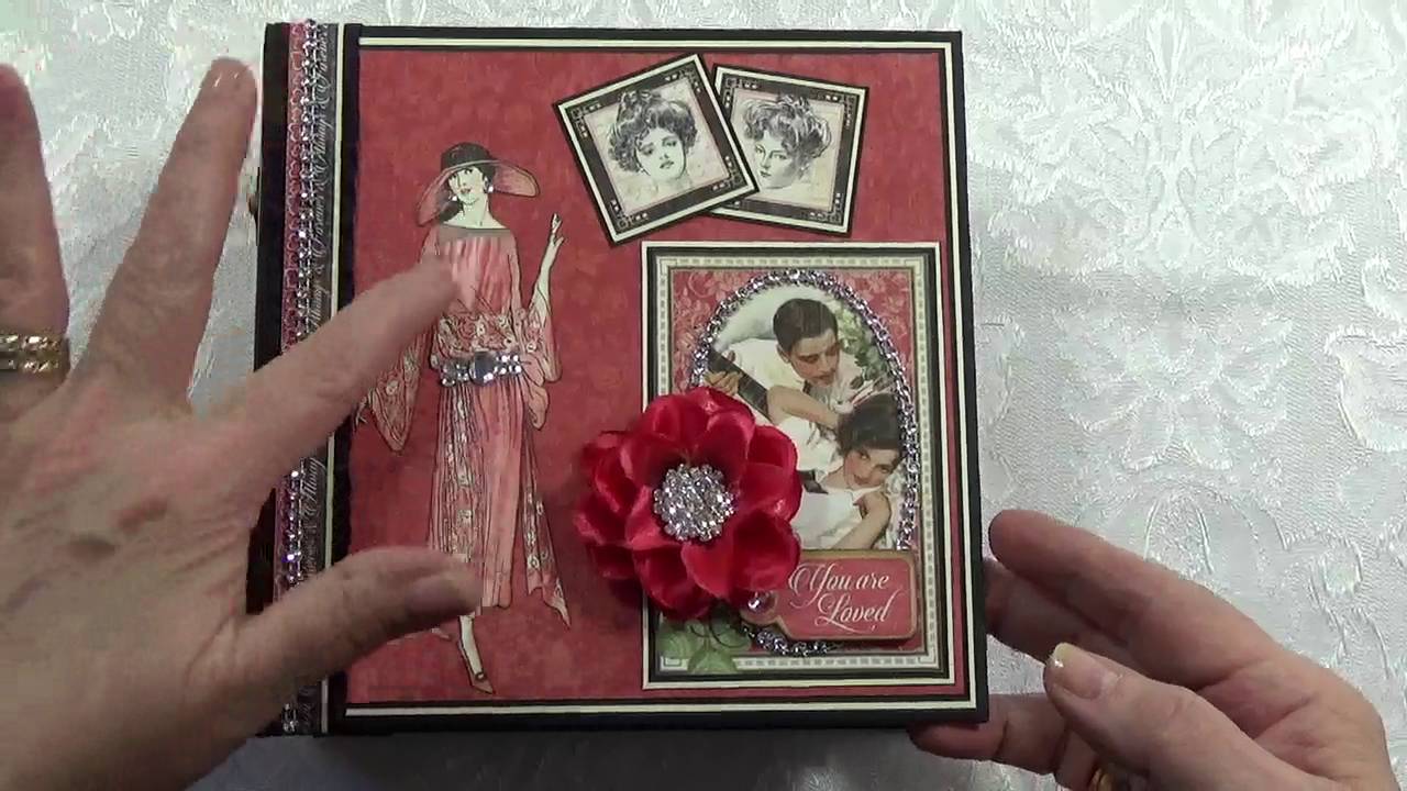 Graphic 45 "You Are Loved" Keepsake Scrapbook Photo Album - YouTube
