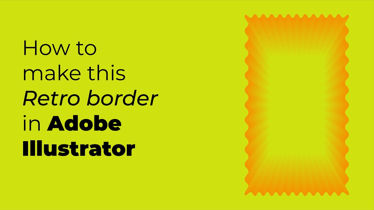 Retro border tutorial - YouTube