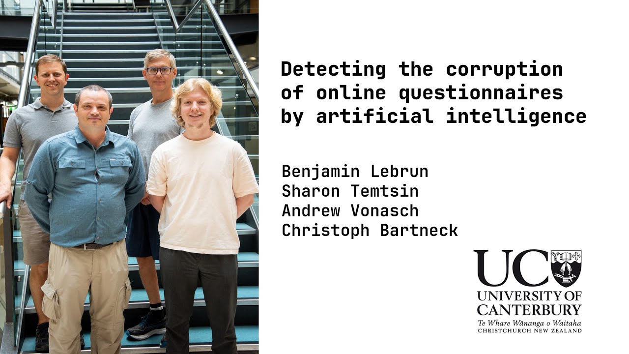 Detecting the corruption of online questionnaires by artificial ...