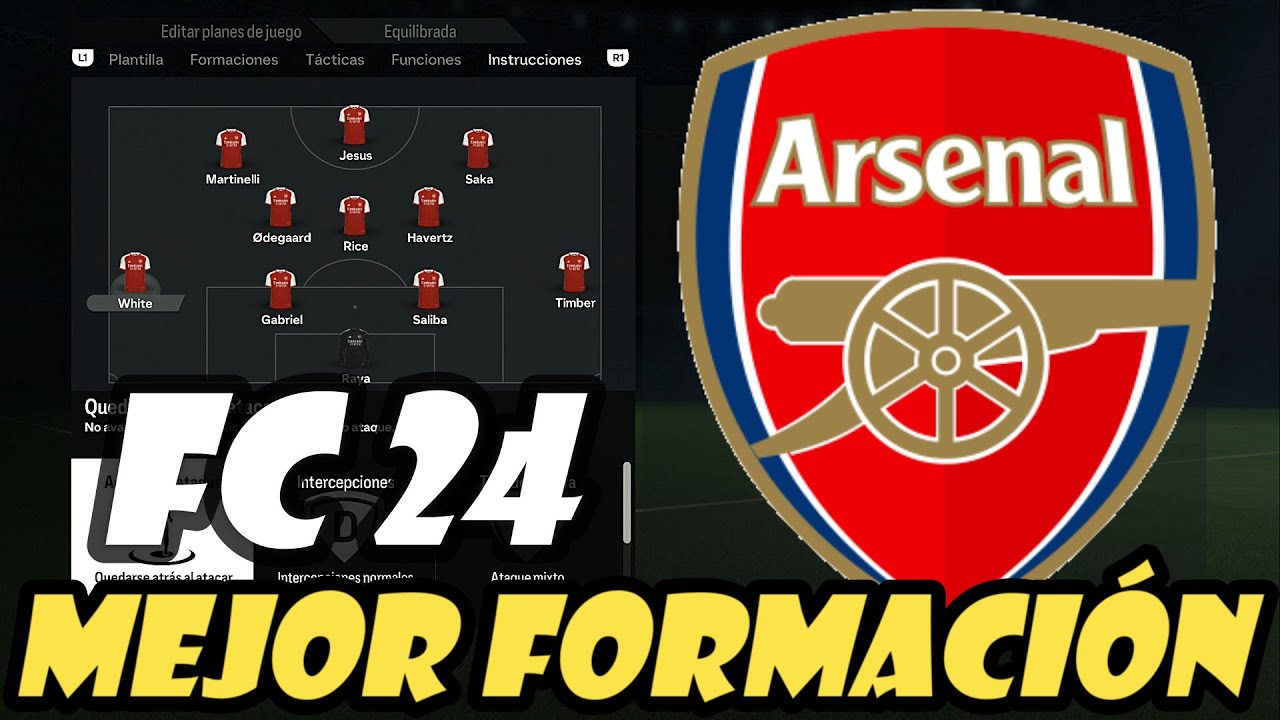 La Mejor Formacion para el ARSENAL en EA Sports FC 24 (FIFA 24) ️ - YouTube