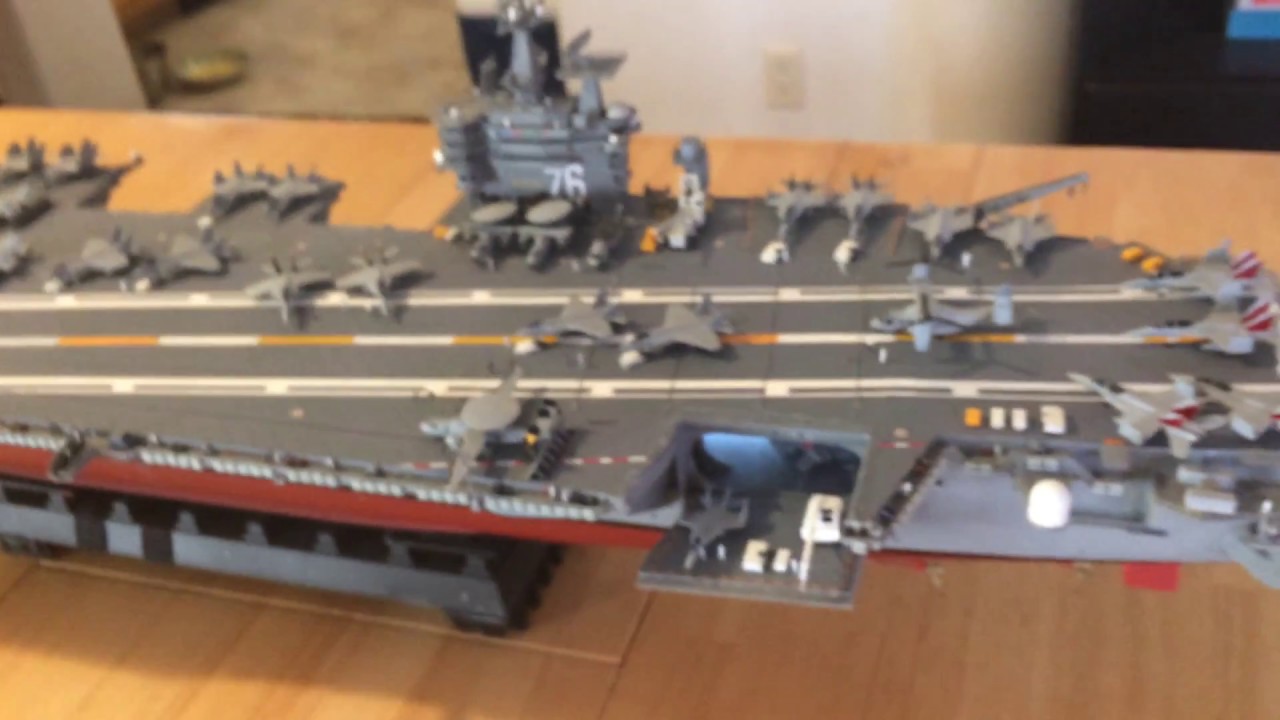 1/350 Scale USS Ronald Reagan CVN-76 Model - YouTube