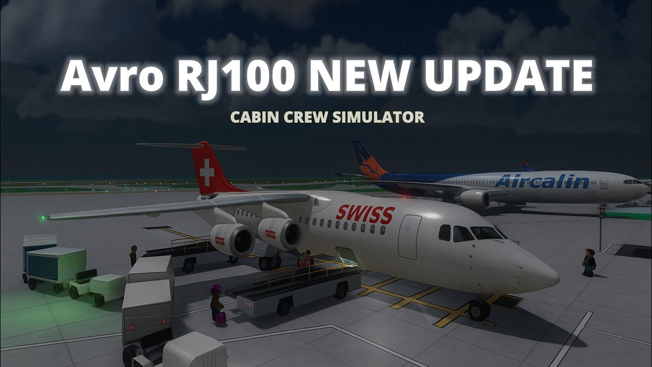 Roblox || Avro RJ100 FULL FLIGHT From Honolulu AIRPORT - Cabin crew ...