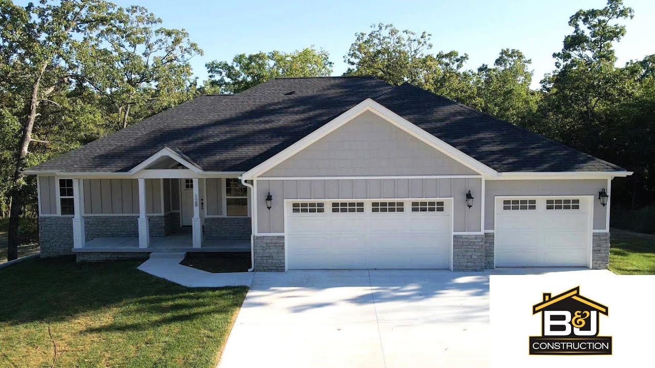 Beautiful home built by B&J Construction in Carl Junction, MO. (128 Cypress Lane) - YouTube
