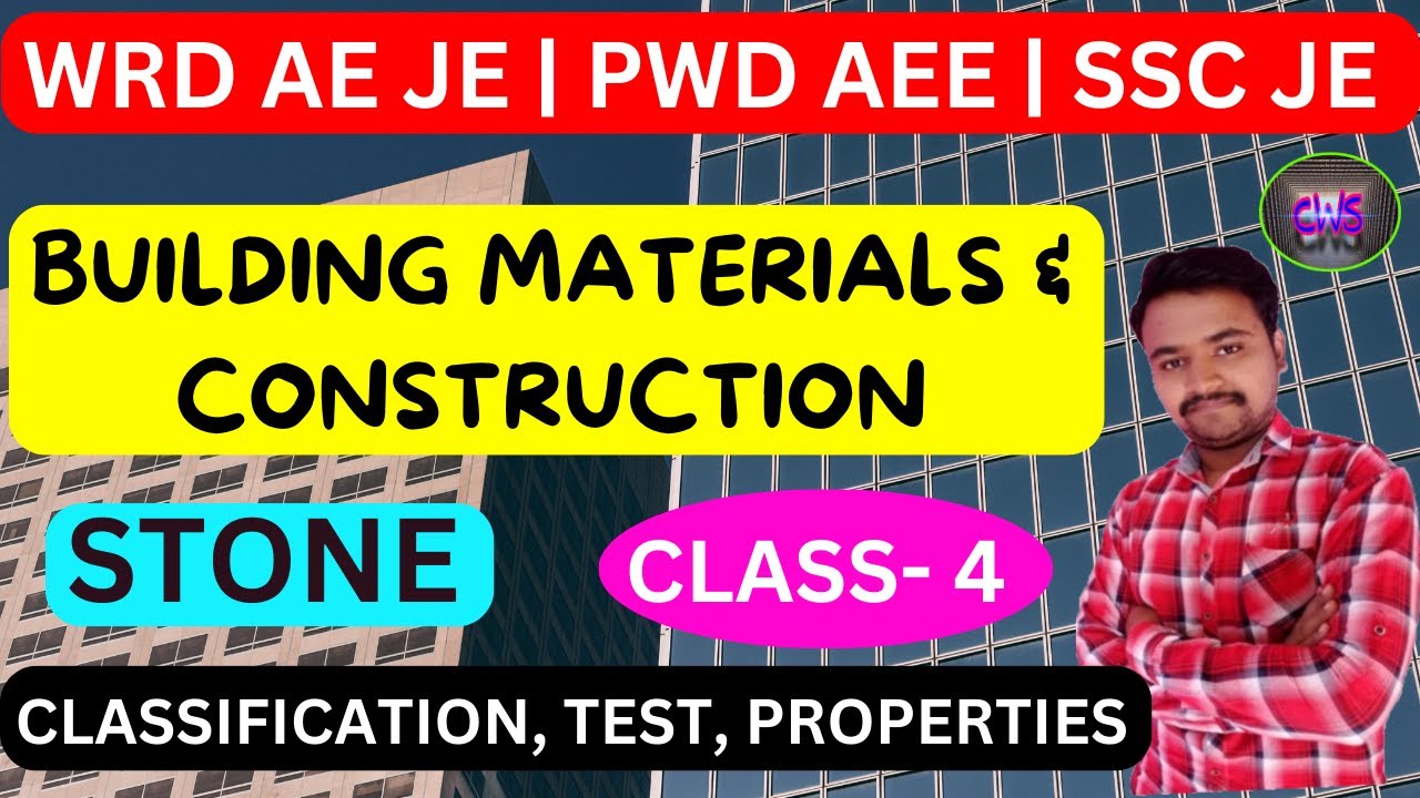 🔴 BUILDING MATERIAL | STONES | CLASS - 4 | CLASSIFICATION, COMMON ...