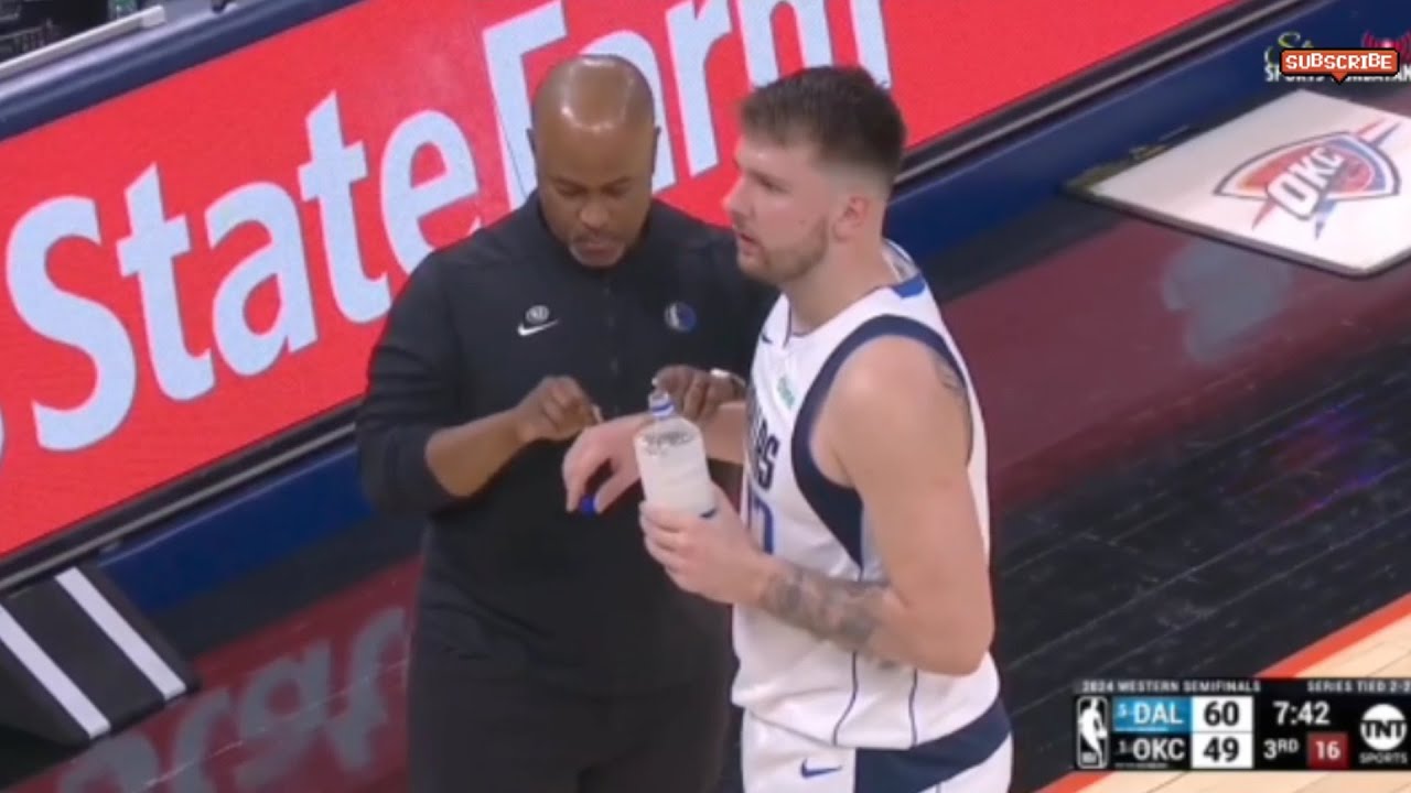 Mavs Luka Doncic got blood on his right hand during Game 5 vs Oklahoma ...