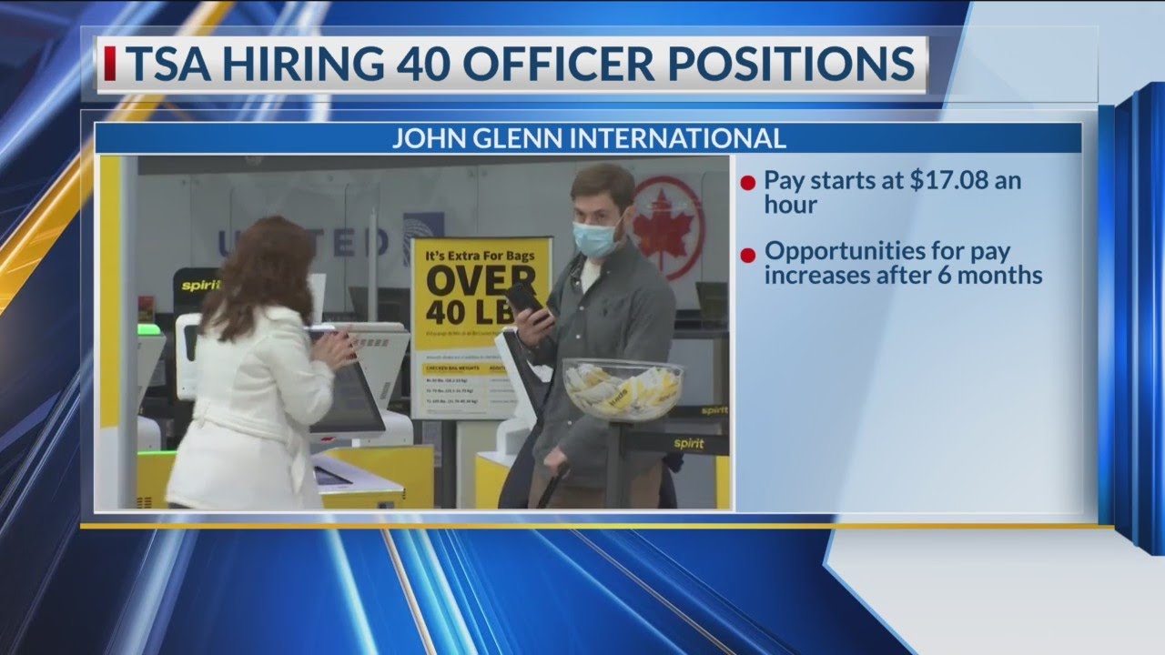 TSA hiring 40 officer positions - YouTube