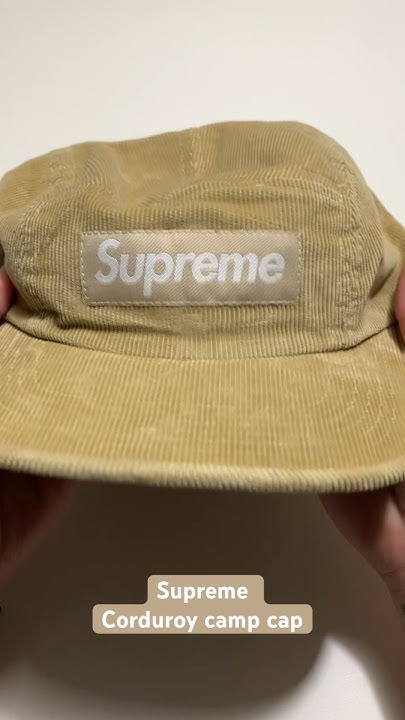 Supreme Corduroy Camp Cap Beige - 23FW - YouTube