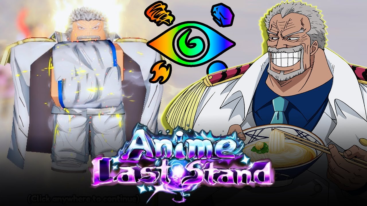 Avatar Garp Showcase in Anime Last Stand Roblox Gerp Impact - YouTube