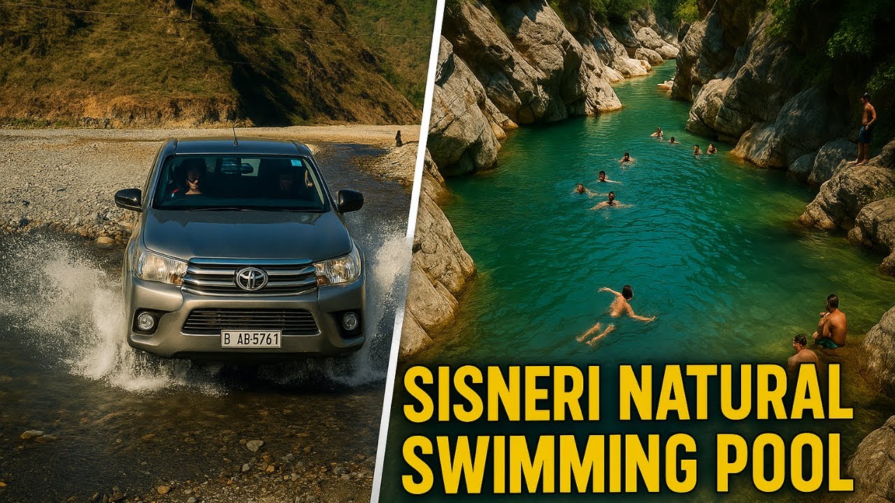 Off-Road Adventure to Sisneri Natural Swimming Pool || 4x4 River ...