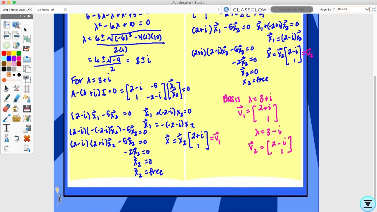 55 Complex Eigenvalues Youtube 2955