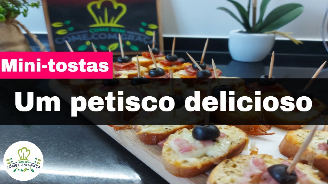 Mini-tostas - um petisco delicioso - YouTube