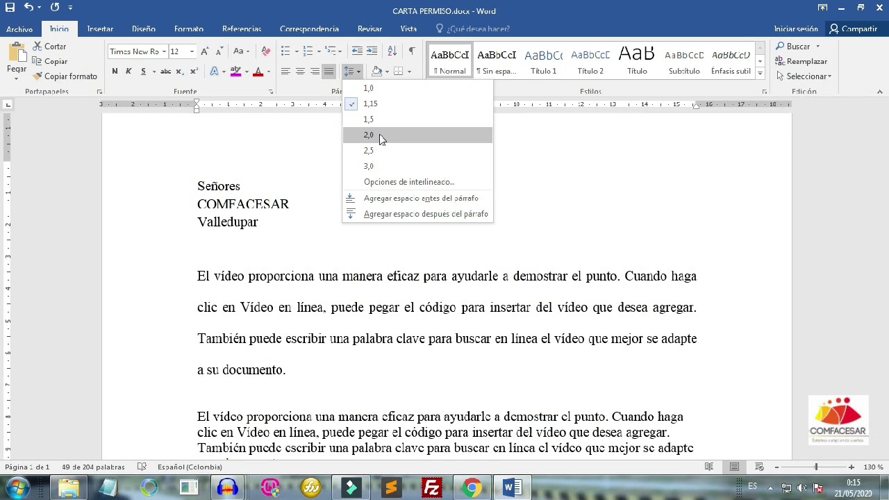 Microsoft Word - Opciones del Grupo Párrafo - YouTube