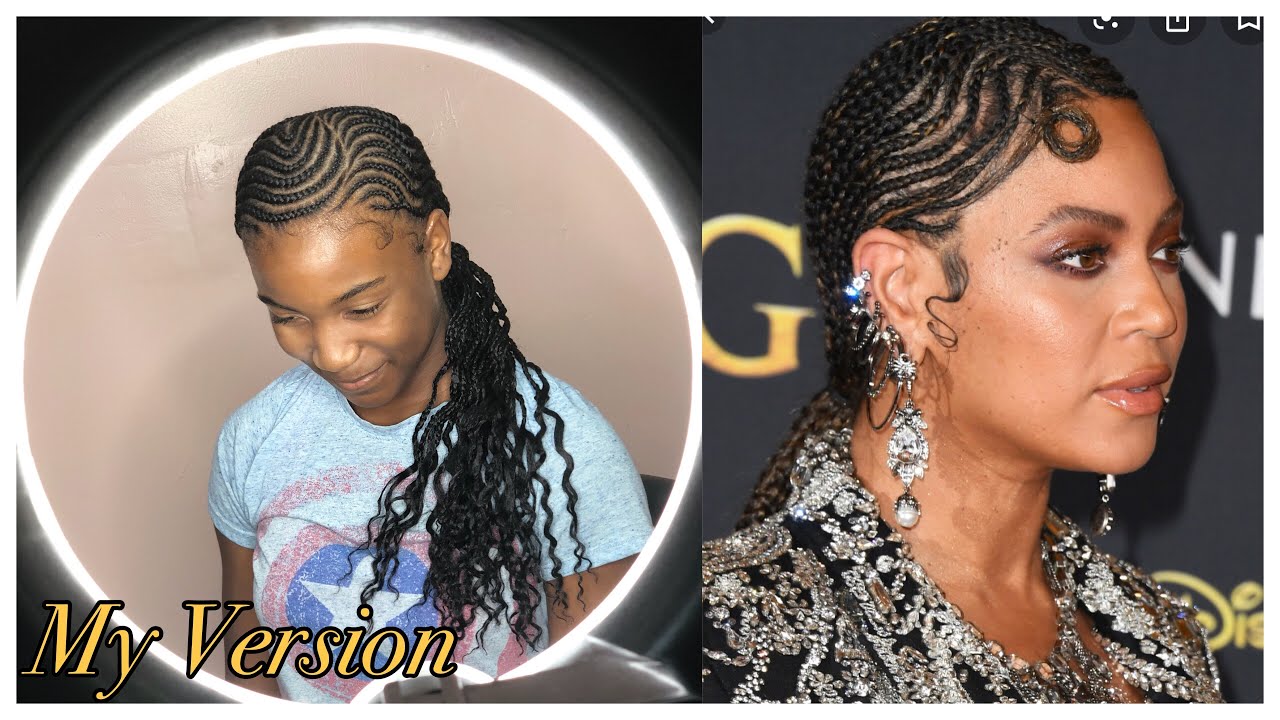 #115. Beyonce Inspired Finger Wave Braids - YouTube