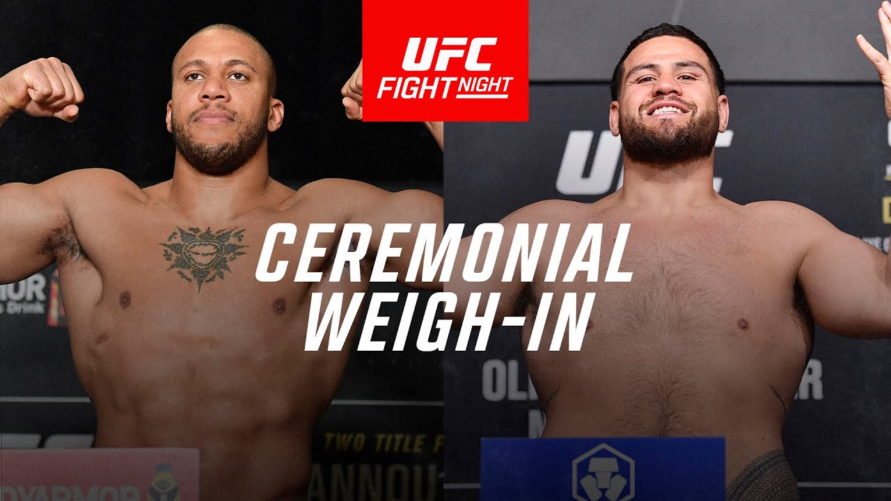 UFC Paris: Ceremonial Weigh-Ins - YouTube