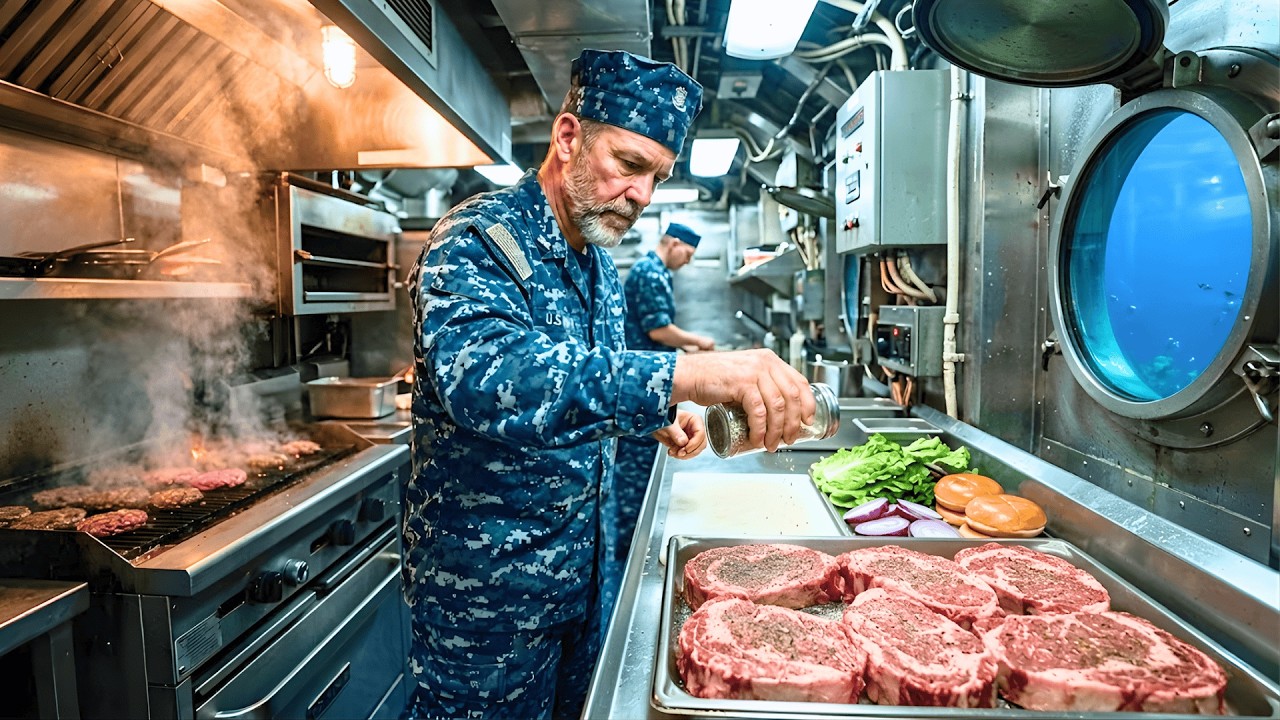 How Navy Chefs COOK For 130 Sailors UNDERWATER Inside $13 Billion ...