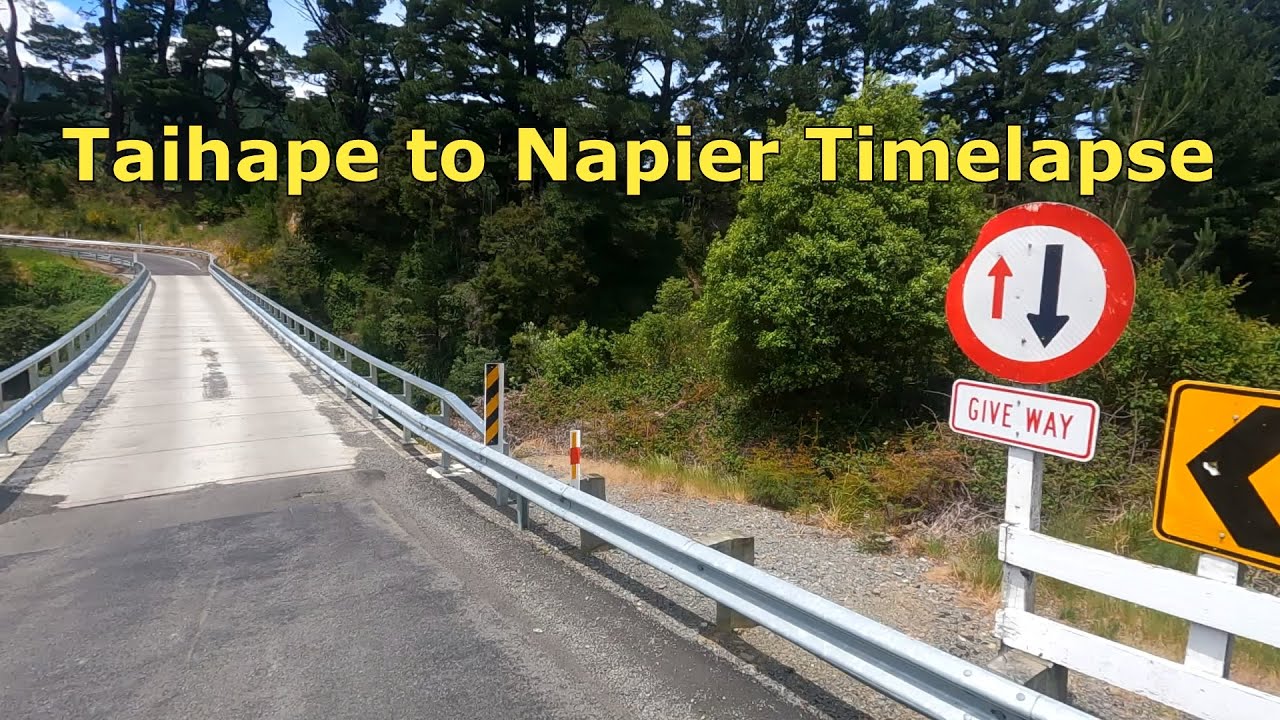 Time-lapse Taihape to Napier over the "Gentle Annie" - YouTube