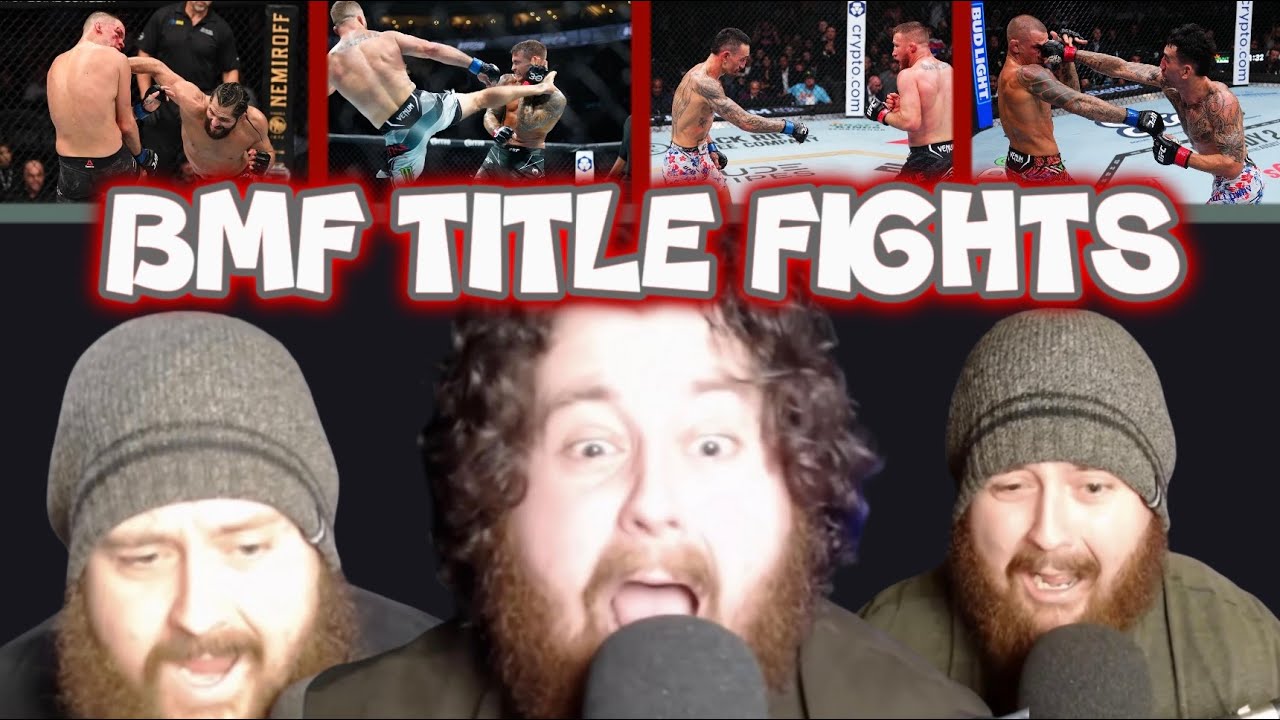 MMA GURU Reacts To Every BMF TITLE FIGHT In UFC History! - YouTube