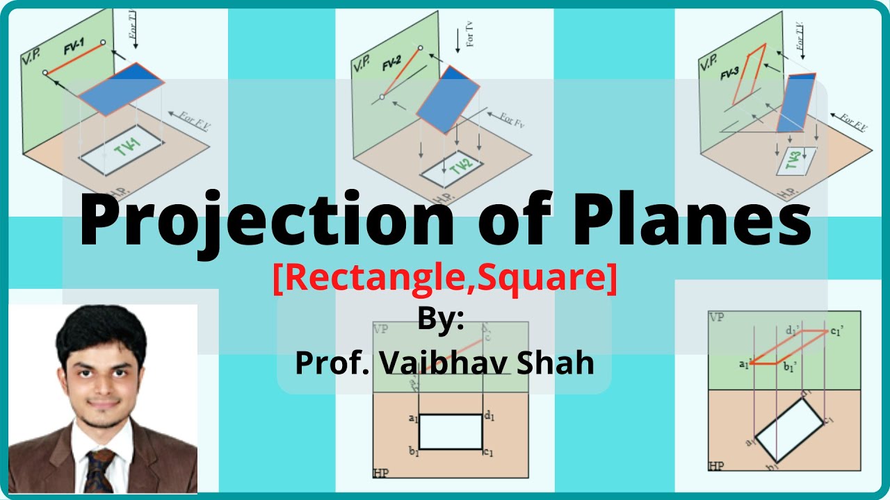 Projection of Planes- Rectangle,Square| Lecture -1 |Engineering Drawing ...