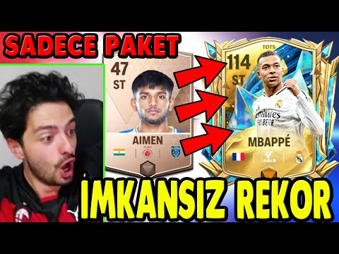 HAYATIMDA İLK ! BAŞARDIM (SADECE PAKET AÇARAK REKOR KADRO KURMAK) FC Mobile