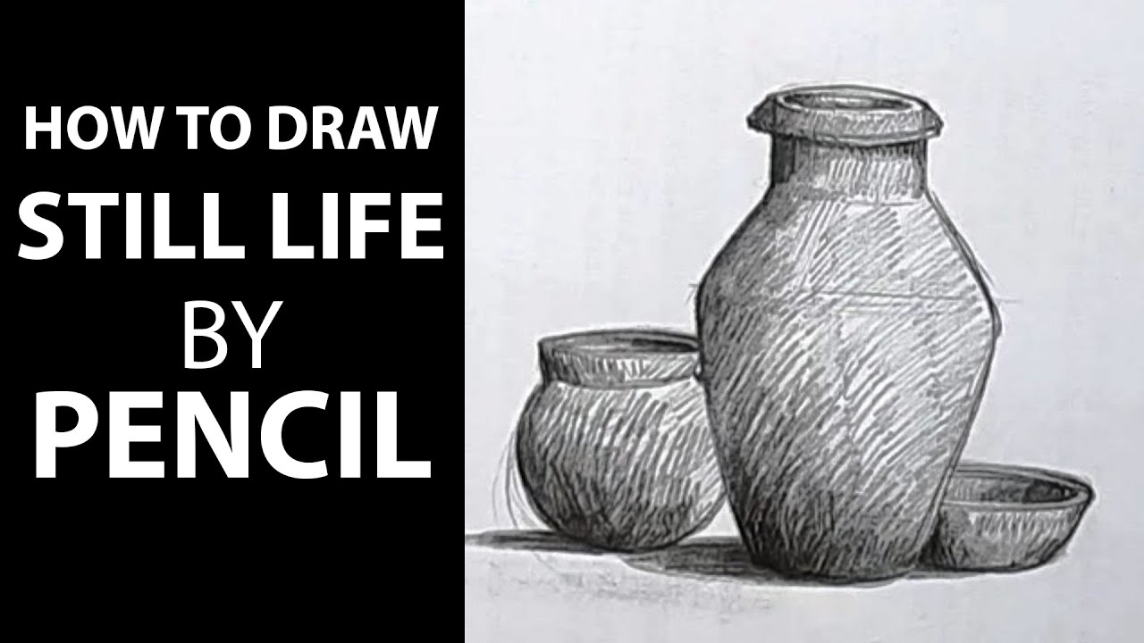 Pencil sketch still life | sketching | pencil art - YouTube