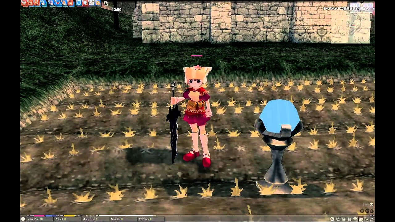 mabinogi(JP) - new 2handed weapons Dragontooth and Glory Sword - YouTube