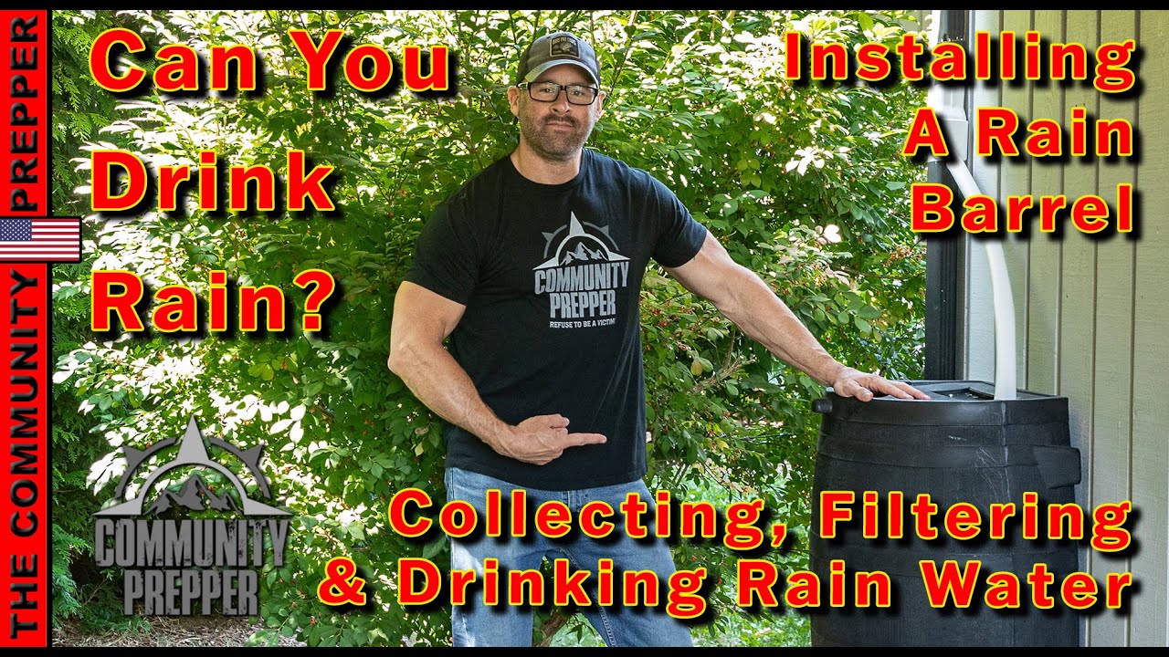 Water Barrel Rain Collection. How To Install and Properly Filter Water ...