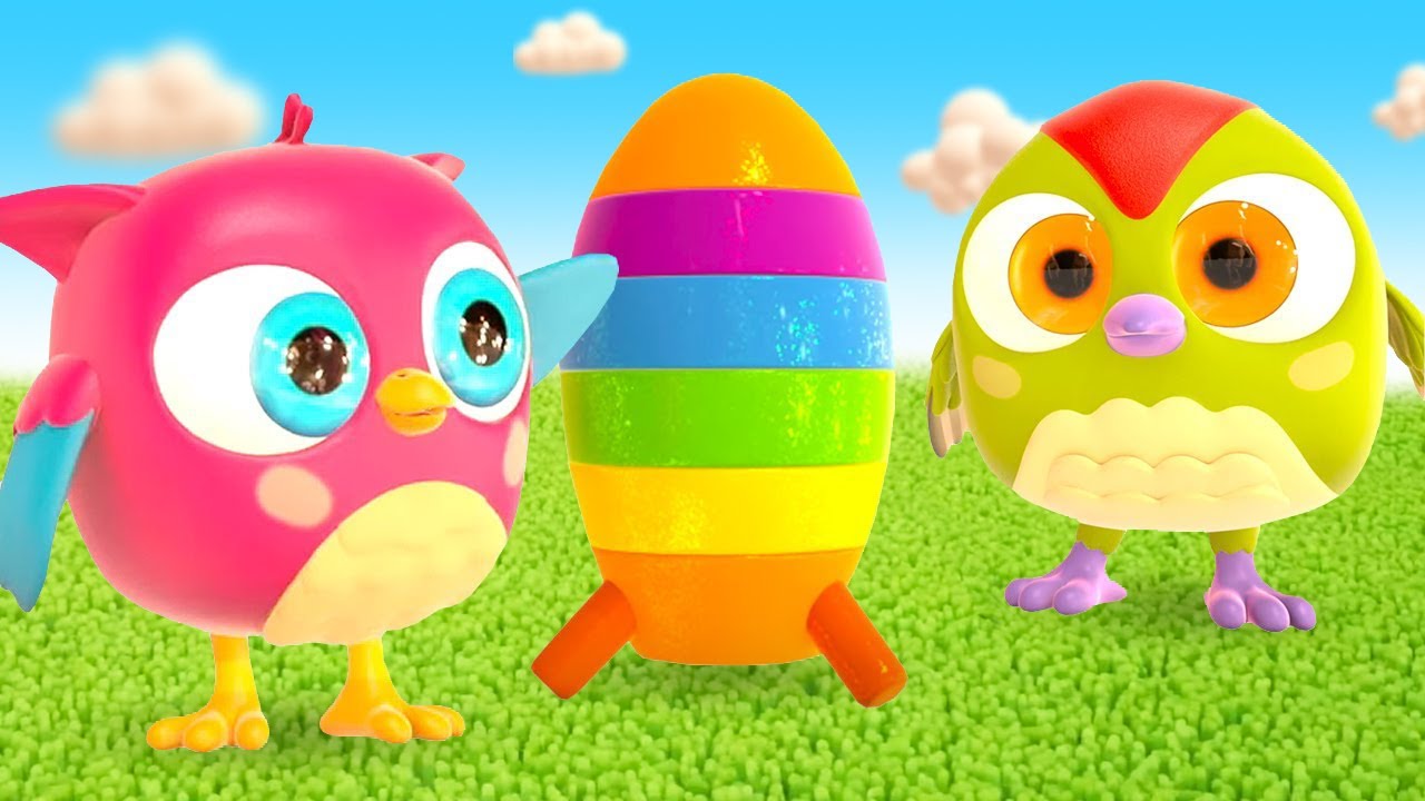 Learn colors with Peck Peck the Woodpecker - Cartoons for babies ...