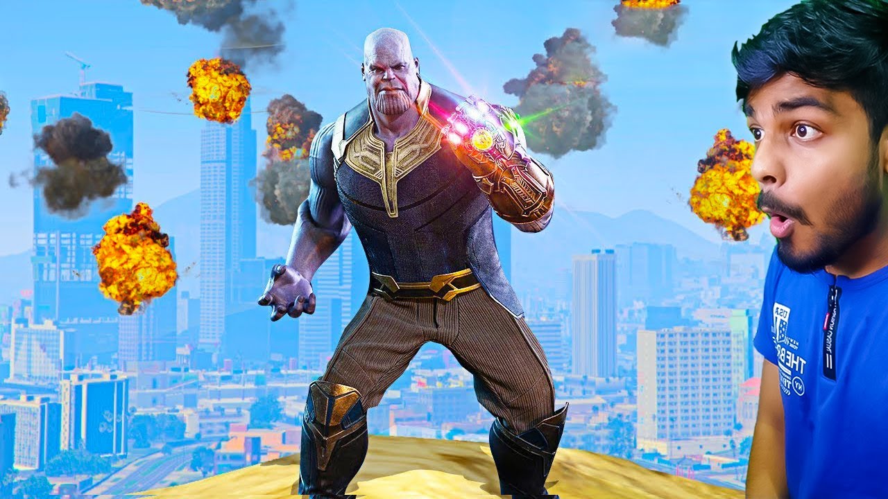 THANOS vs BEN 10 WAYBIG😱🔥GIANT THANOS Destroys LOS SANTOS in GTA 5😱🔥Gta ...