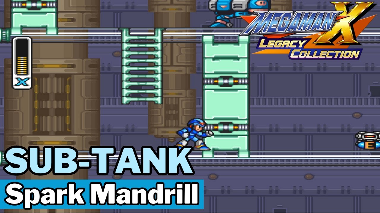 Megaman X [Legacy Collection] - Spark Mandrill Sub-Tank Location - YouTube